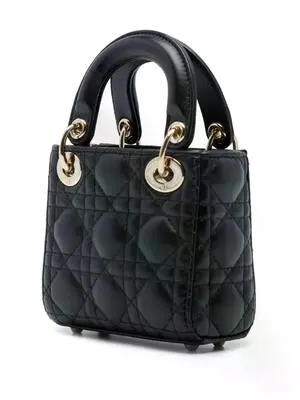 Dior Micro Lambskin Cannage Lady Satchel