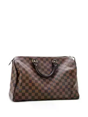 LOUIS VUITTON Speedy Handbag Damier 35 - Brown