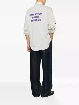 Drole De Monsieur Not From Paris Madame T-shirt - Grey
