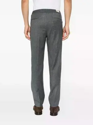 BRIGLIA 1949 Elasticated Waistband Drawstring Trousers - Grey