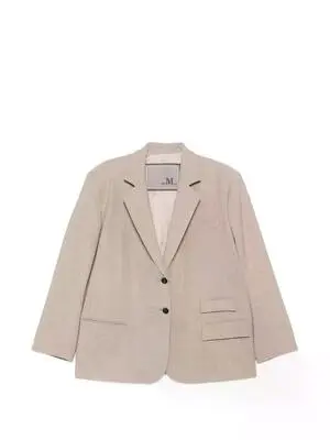 THE M.. Carmen Single-breasted Blazer - Neutrals