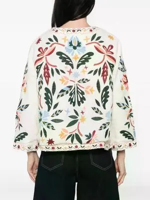 MAISON123 Voltige Floral Embroidered Cardigan