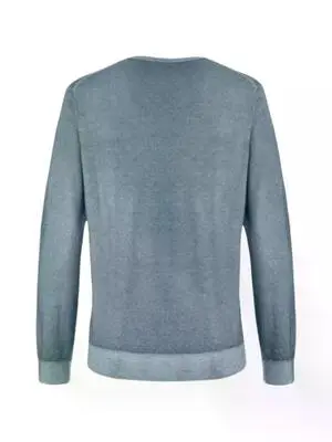 Malo V-neck Fine Knit Sweater - Blue