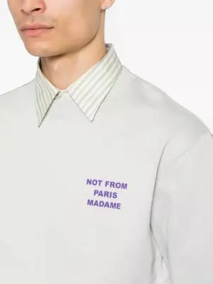 Drole De Monsieur Not From Paris Madame" Crew Neck Sweatshirt