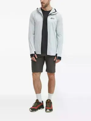 PICTURE ORGANIC CLOTHING Logo-print Zip-up Hoodie - Grey