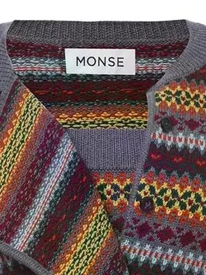 Monse Fair Isle Cascade Cardigan Set