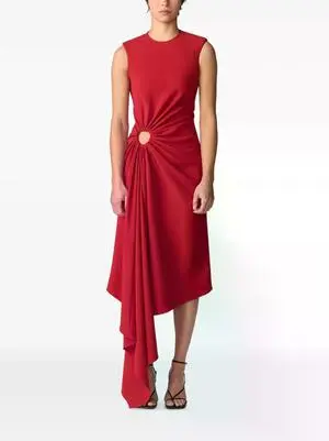 Monse Sleeveless Midi Dress With Front Cut-out Detailing