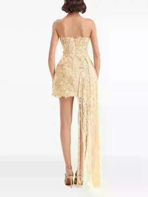GEMY MAALOUF Guipure Lace Cage Mini Dress