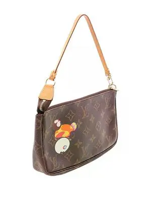 LOUIS VUITTON 1994 Takashi Murakami Monogram Panda Pochette Accessoires Shoulder Bag