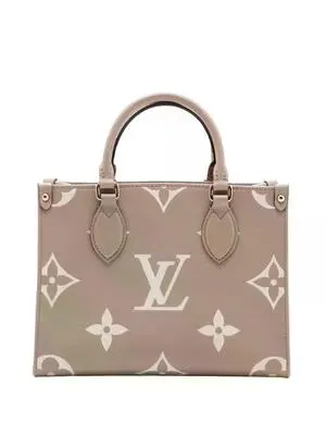 LOUIS VUITTON Bicolor Monogram Empreinte Giant Onthego Pm Satchel