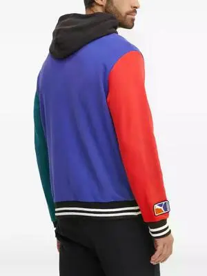 PUMA Colour-block Graphic-print Hoodie