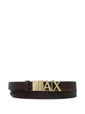 Armani Exchange Logo-plaque Belt - Brown