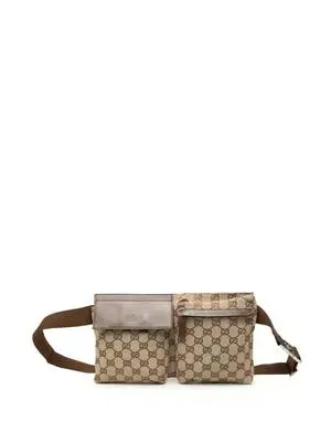 Gucci 2000-2015 Gg Supreme Double Pocket Belt Bag - Neutrals
