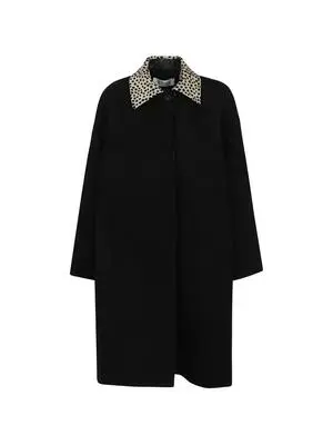 RÓHE Cheetah Collar Oversized Coat