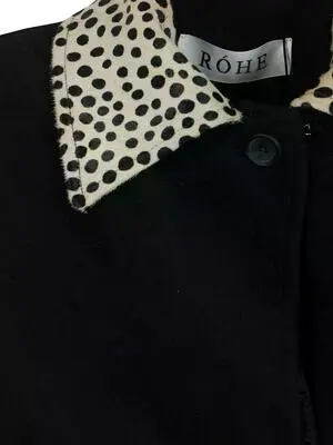 RÓHE Cheetah Collar Oversized Coat