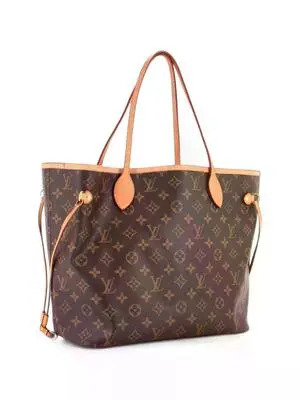 LOUIS VUITTON Neverfull Monogram Tote Bag - Brown