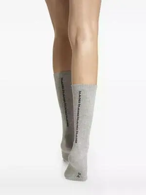 Wolford Logo-print Ribbed-knit Socks