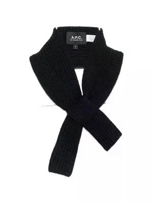 A.p.c. Luna Ribbed-knit Scarf - Blue