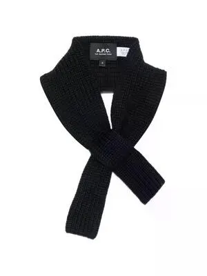 A.p.c. Luna Ribbed-knit Scarf - Blue