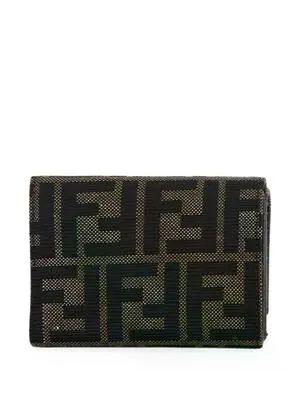 Fendi Mini Tube Trifold Wallet - Brown