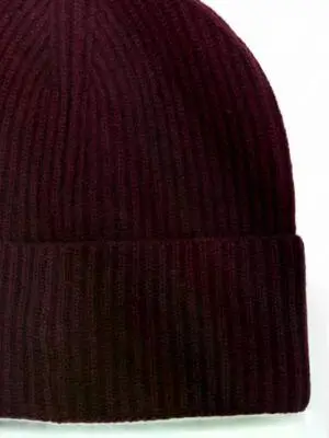 HUGENBERG Ribbed-knit Cashmere Beanie Hat