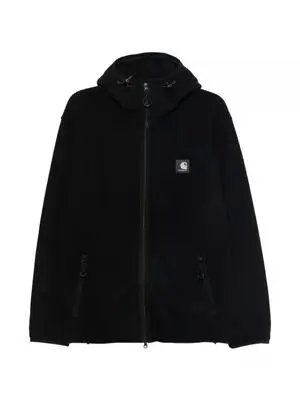 Carhartt Work In Progress Logo Hooded Jacket - Black
