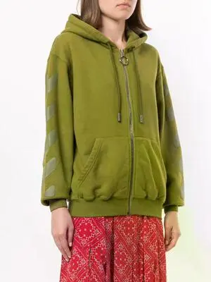 Off-White Printed Drawstring Hoodie