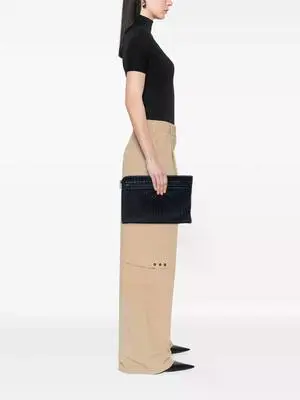 Bottega Veneta 2012-2026 Nappa Intrecciato Clutch Bag - Blue