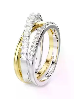 SWAROVSKI Hyperbola Crystal-embellished Crossover Rings