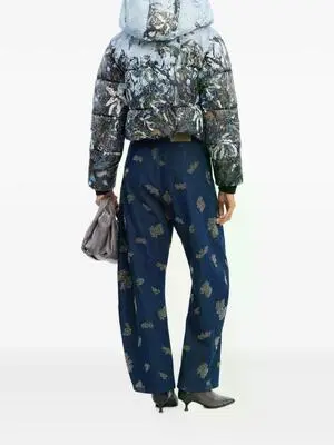 Munthe Graphic-print Quilted Coat