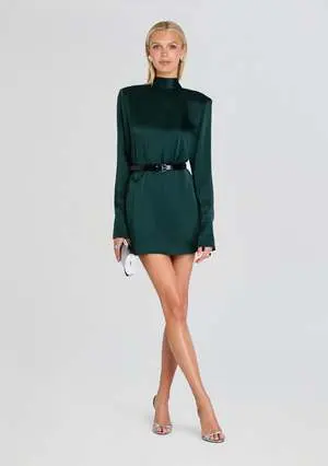 SEROYA Angrea Mini Dress - Evergreen