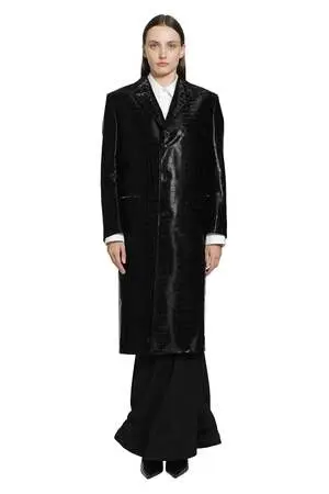 Junya Watanabe Embossed Single Breasted Coat