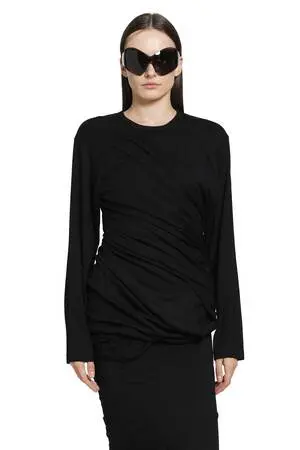 Junya Watanabe Long Sleeve Draped T-shirt - Black