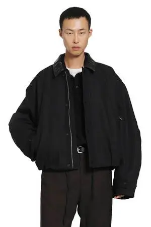 Acne Studios Cotton Satin Bomber Jacket