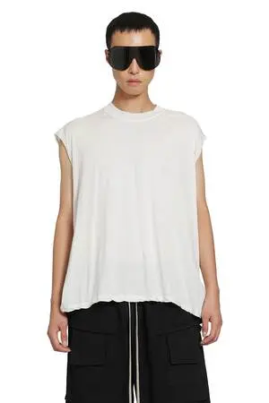 Rick Owens Tower Cropped Tarp T - White