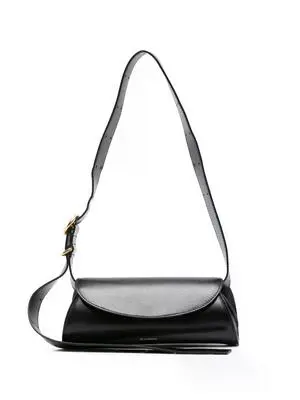 JIL SANDER Cannolo Shoulder Bag - Black