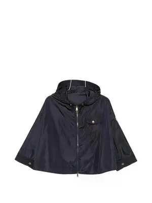 Moncler Hooded Logo-patch Cape