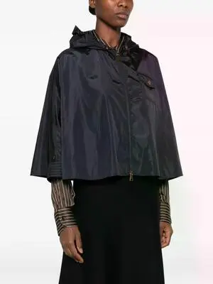Moncler Hooded Logo-patch Cape