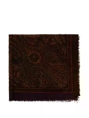 Etro Paisley-print Frayed Scarf