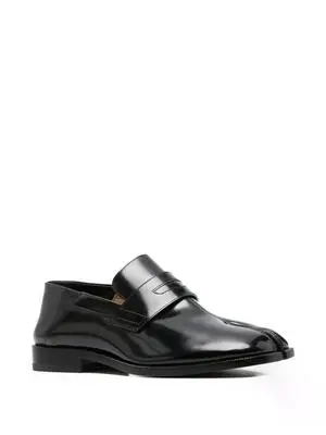 MAISON MARGIELA Tabi Leather Loafers - Black