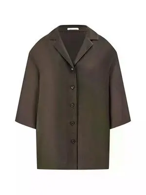 12 STOREEZ Kasumi Shirt - Brown