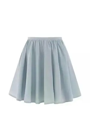 12 STOREEZ Orchard Gathered Mini Skirt - Blue
