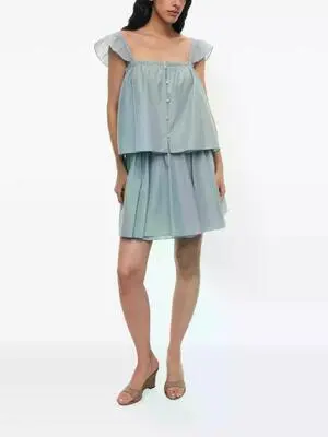 12 STOREEZ Orchard Gathered Mini Skirt