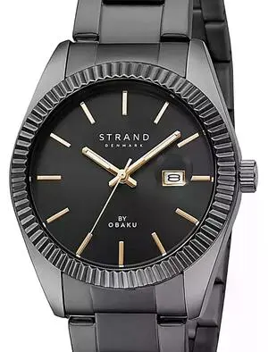 OBAKU Wellington 36mm Watch With Fluted Bezel