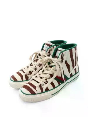 Gucci 2010s Tennis 1977 Zebra-print Sneakers