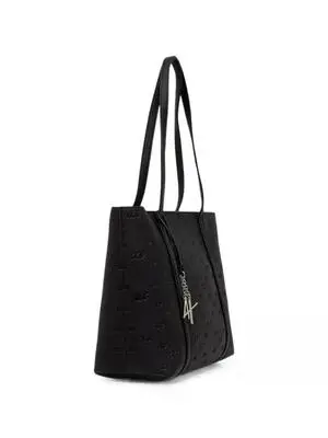 Armani Exchange Embossed Logo Tote Bag