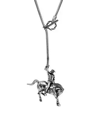 TWOJEYS Lazo Cowboy Lasso Necklace