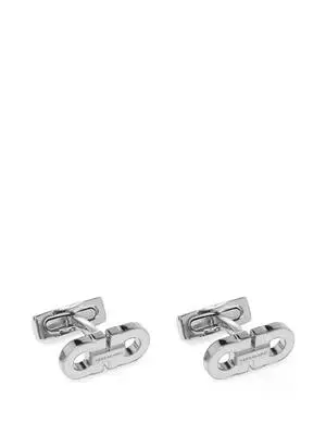 FERRAGAMO Double Gancini Cufflinks - Silver