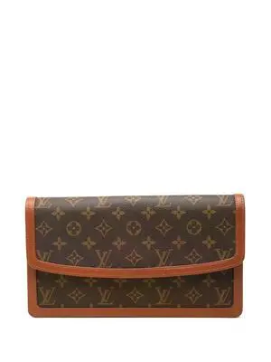 LOUIS VUITTON Monogram Pochette Dame Gm Clutch Bag - Brown