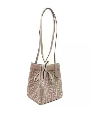 Fendi 2010-2026 Mini Ff Denim Origami Shoulder Bag